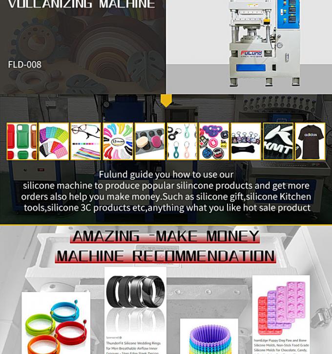 Four Column Vacuum Vulcanizing Machine Silicone Rubber Oil Seal Making ...