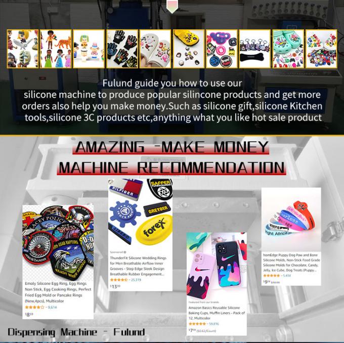 6 Colors Full Automatic Dispensing Machine Pvc Rubber Patch Machine