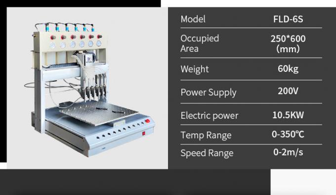 6 Colors Full Automatic Dispensing Machine Pvc Rubber Patch Machine